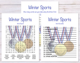 Set of 3 College Graduation Games, Word Search, Word Scramble, Anagram ...