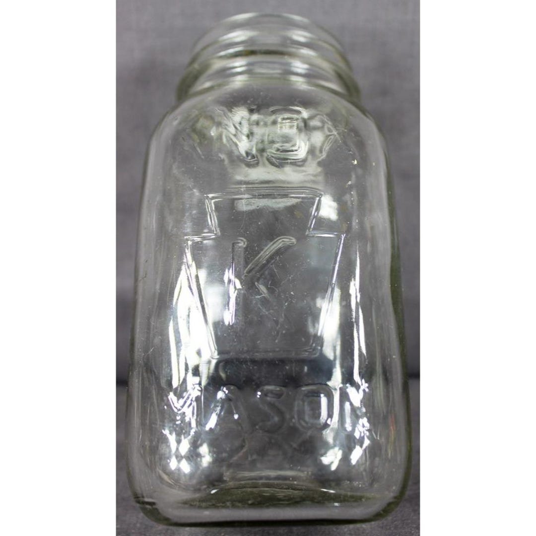 Vintage Quart Knox Mason Glass Canning Jar. K in Keystone. - Etsy