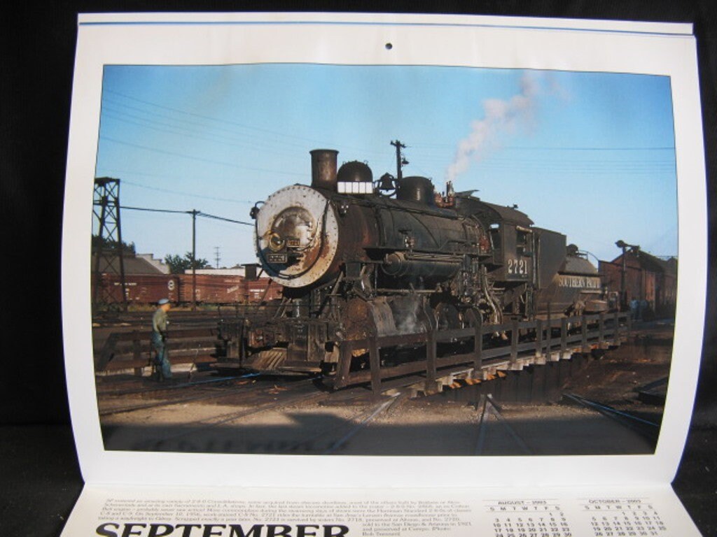 Home & Living Wall Decor Steamscenes Southern Pacific Calendar 2001 ...
