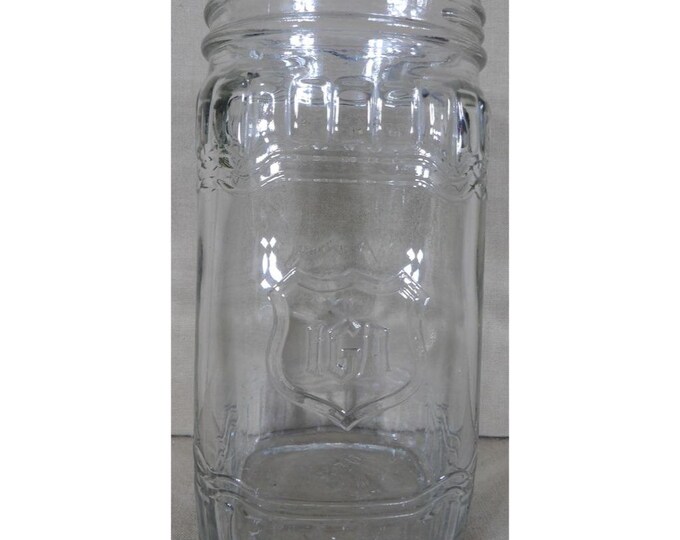 Vintage IGA Glass Jar 1950's Mid Century Retro Jelly Jar Embossed ...