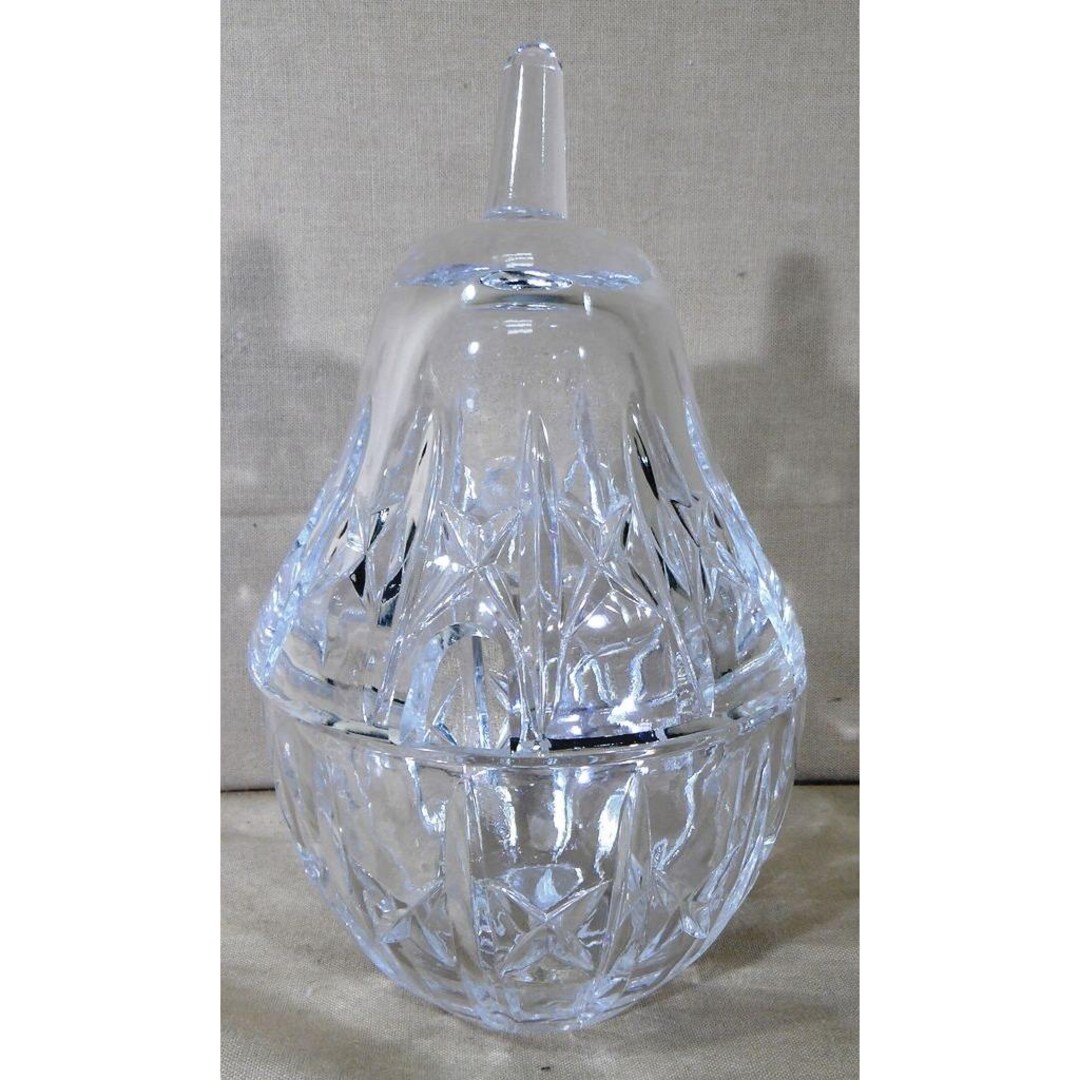 Golden Crown E&R Genuine Hand Cut Lead Crystal Pear Preserves Dish ...