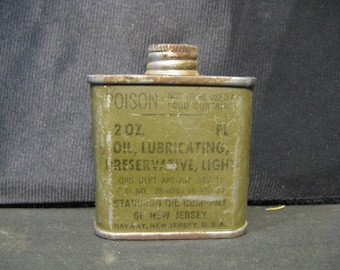 Vintage Antique Russian WW2 Army Steel Double Oil Container Can Thumb ...