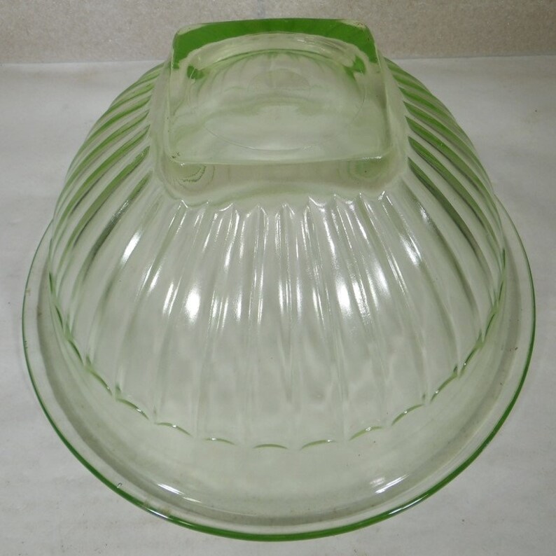 Green Depression Era Glass Hazel-atlas Pillar Optic 9 - Etsy