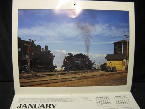 Home & Living Wall Decor Steamscenes Southern Pacific Calendar 2001 ...