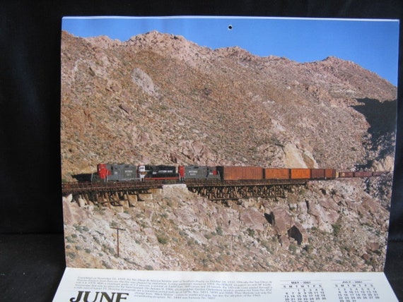 Home & Living Wall Decor Steamscenes Southern Pacific Calendar 2001 ...