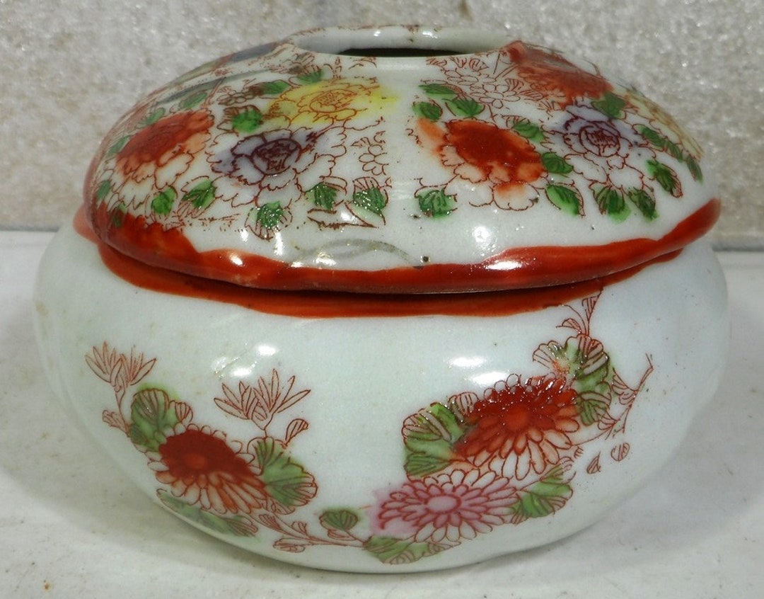 Japanese Hair Receiver, Japan Ceramics, Geisha Hair Receiver - Etsy