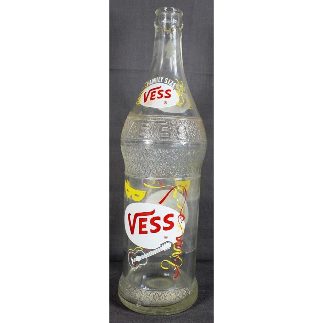 Vintage 1963 Vess Beverages Family Size Soda Bottle Pint & 8oz - Etsy