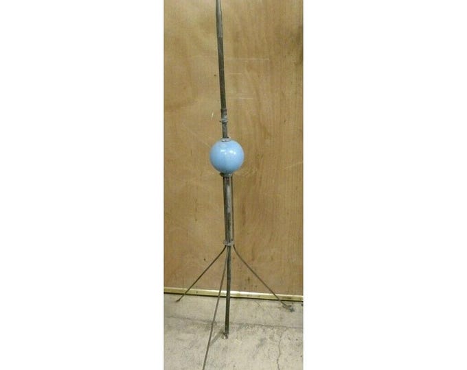 Antique Copper Lightning Rod With Baby Blue Glass Ball on Stand - Etsy