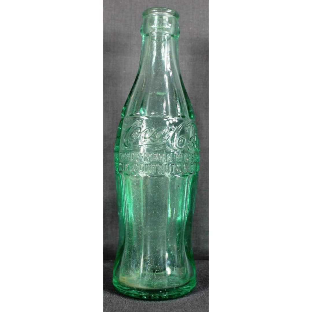 Vintage Green Coca-cola Bottle 6 Oz Glass Manhattan Kansas Collectible ...