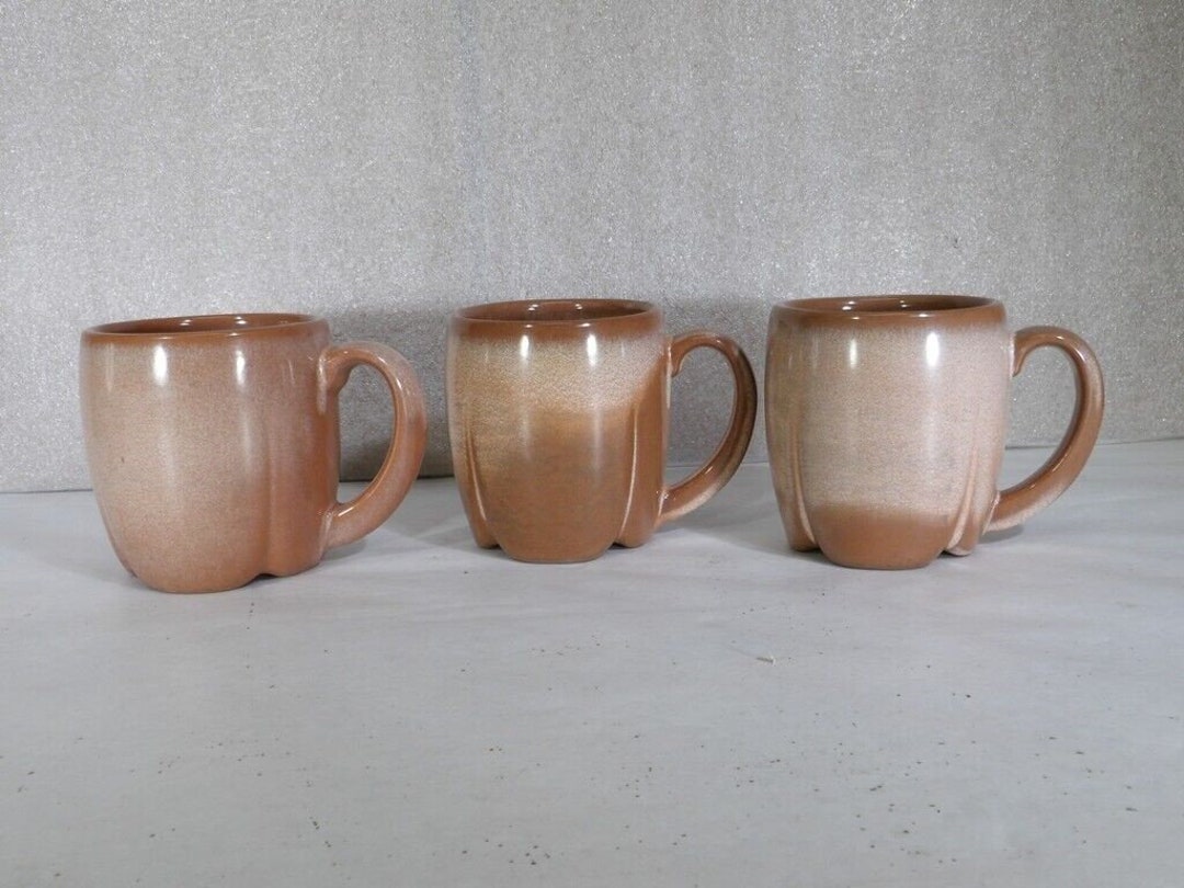Vtg. 3 Frankoma Brown Plainsman CG Coffee Cups/mugs - Etsy