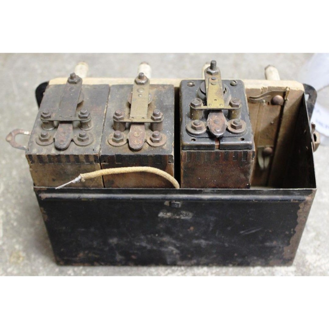 Original Ford Model T Ignition Coil Box W/ 3 Coils Antique Unknown ...