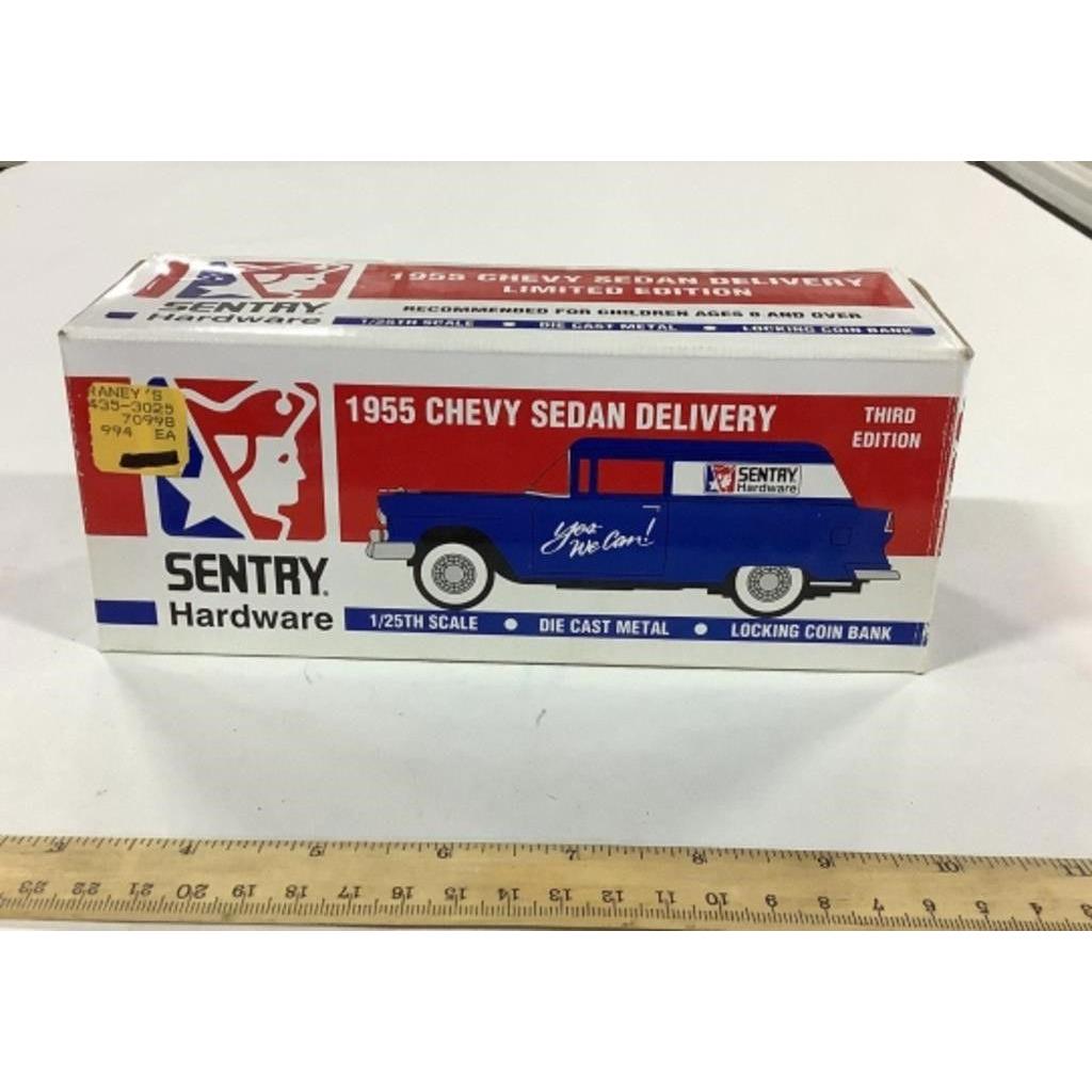 Liberty Classics Sentry Hardware 1955 Chevy Sedan Delivery BANK 1/25 ...