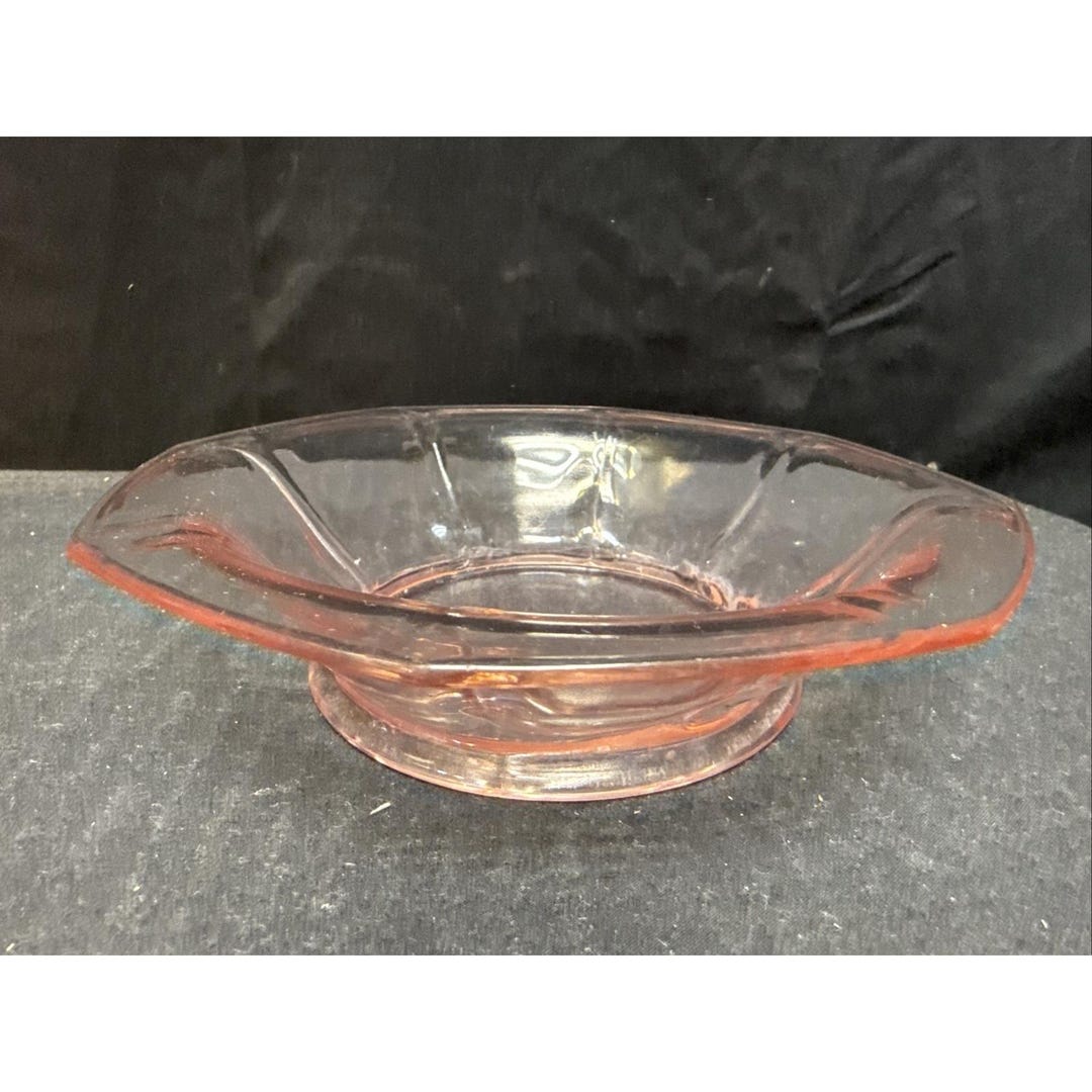 Cambridge Elegant Pink Decagon Depression Glass Cereal Bowl 1930s ...