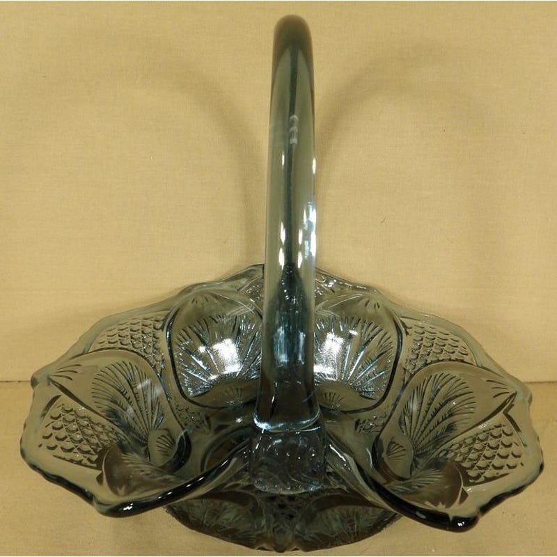 Fenton Glass Basket - Etsy