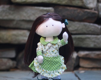 Handmade Textile Doll, Interior Cloth Rag Doll - Etsy