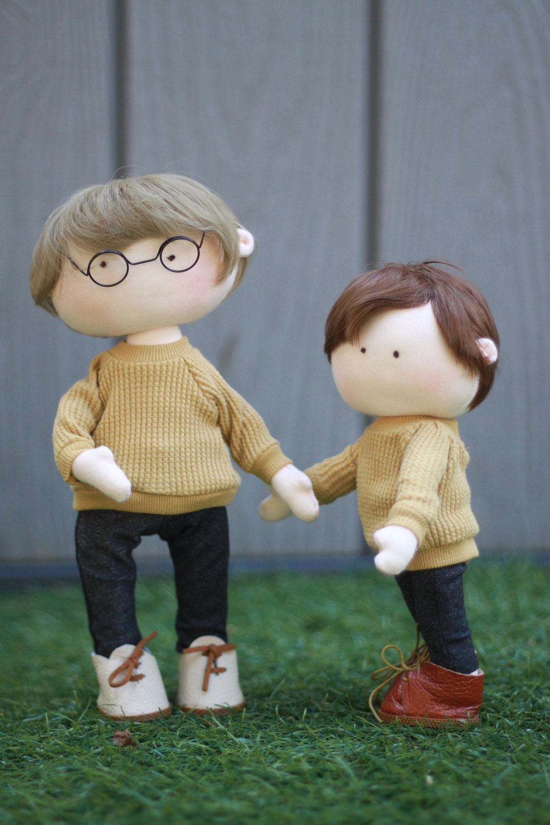 Father & Son Dolls (handmade Interior Doll Tilda) - Etsy