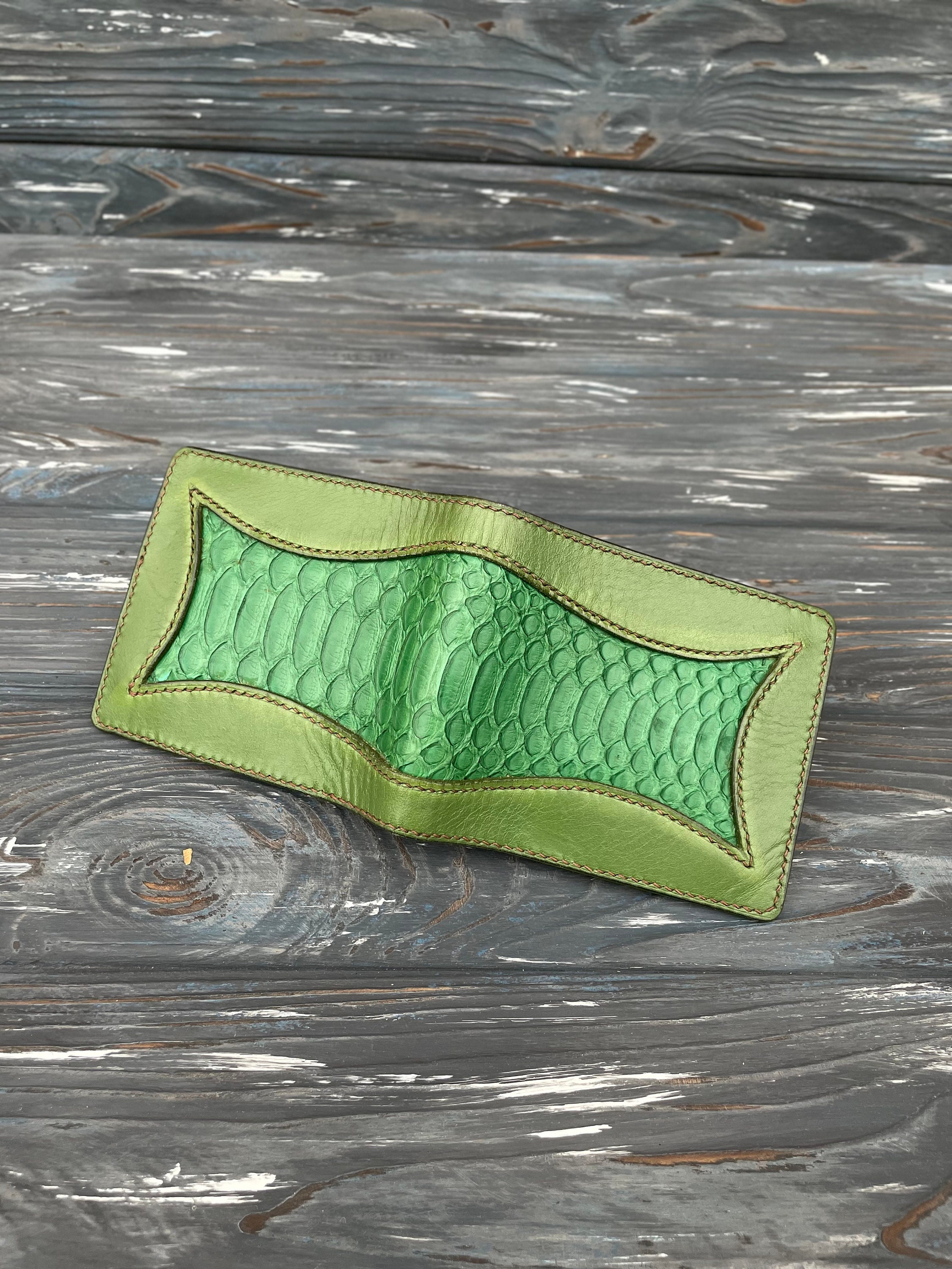 Python Leather Wallet - Etsy UK