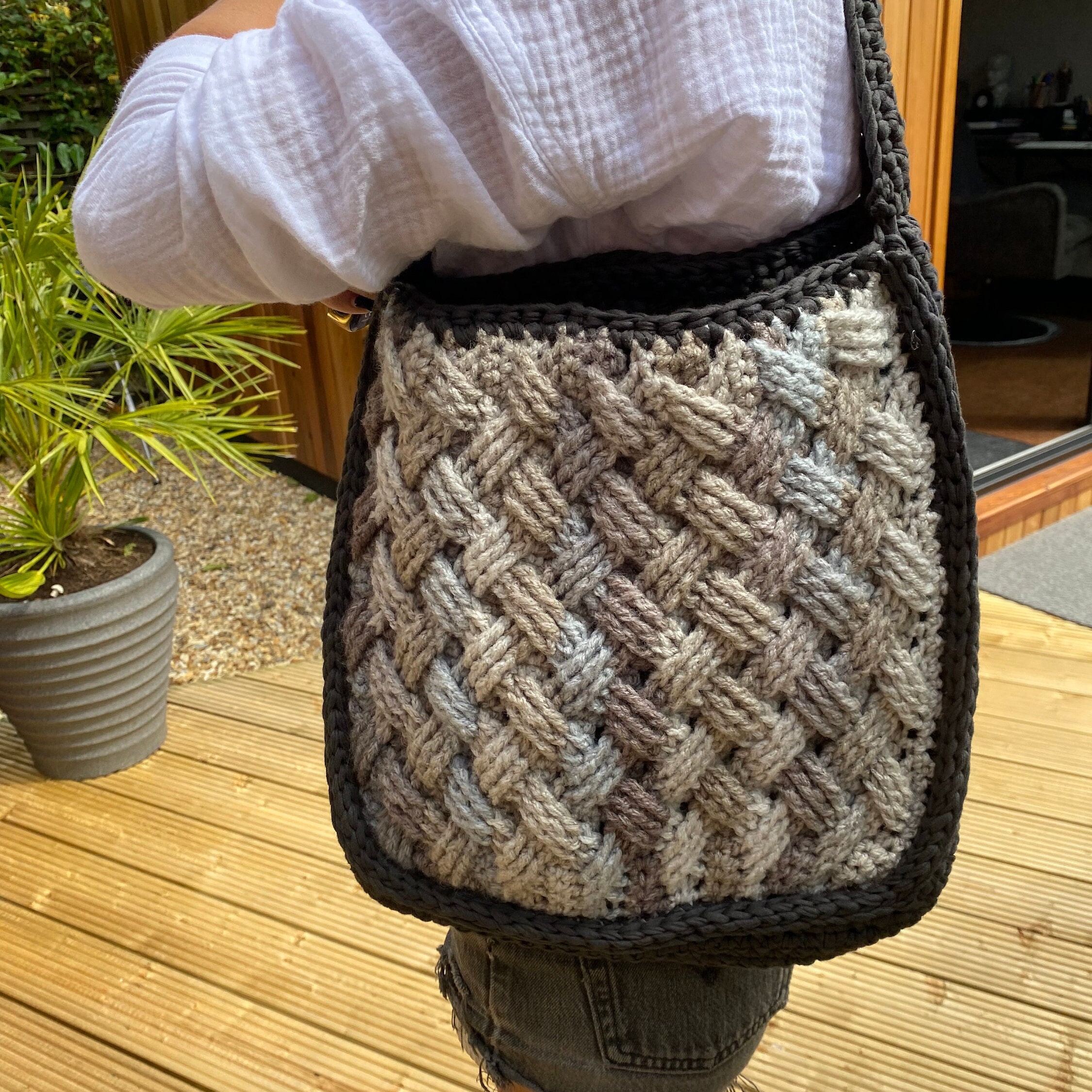 Woven Cables Bag Crochet Pattern (pdf + Video) - Etsy