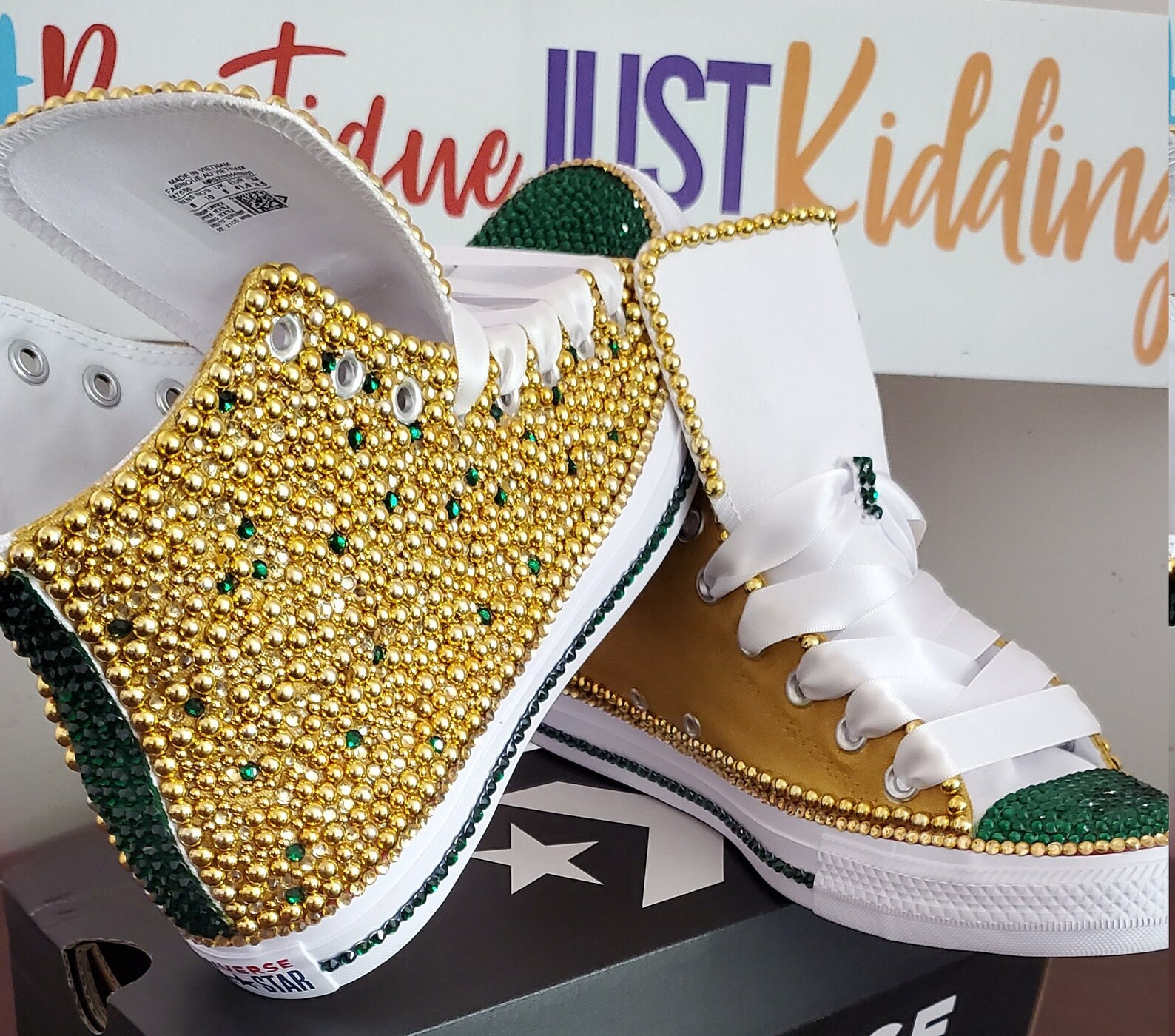 Hightop Custom Women Converse, Bling Converse, Birthday Converse ...