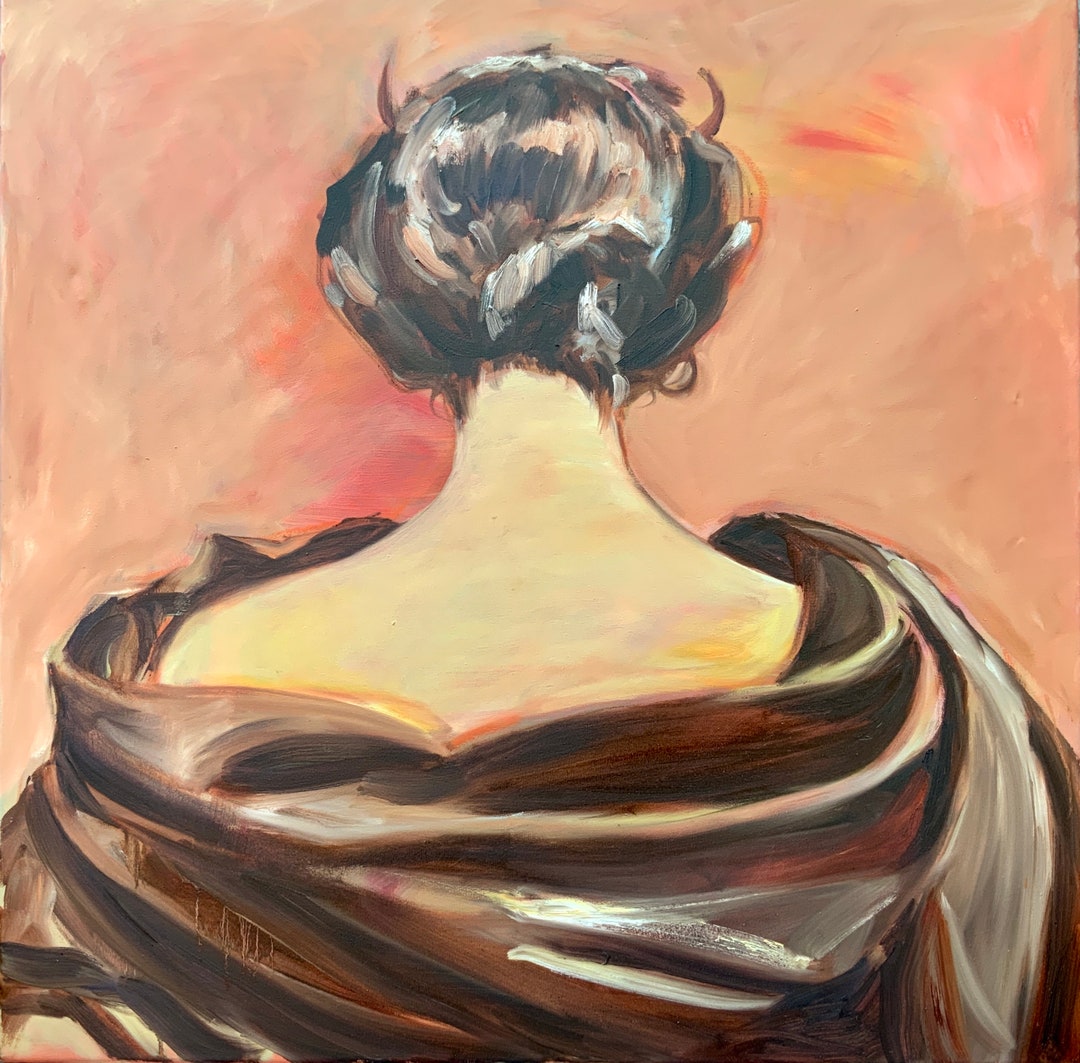 Faceless Portrait Art Woman Face Original Painting Oil on Canvas Art 34 ...