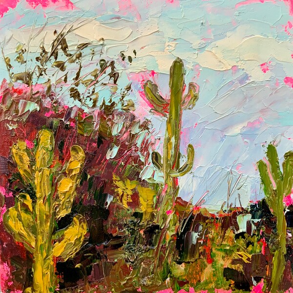 Saguaro Painting - Etsy