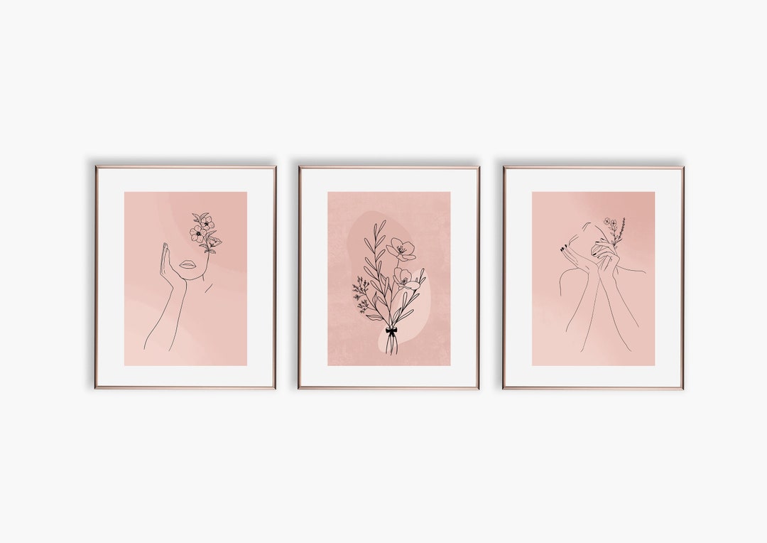 Set of 3 A4 Line Drawing Prints Line Drawings Line Art Art Prints - Etsy