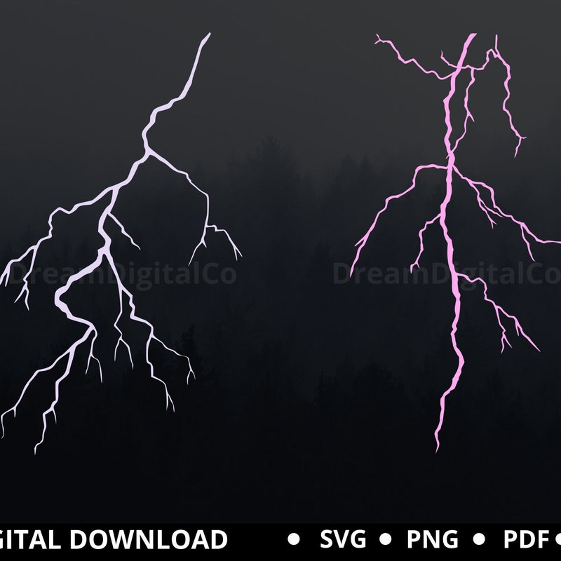 Lightning Bolt Svg - Etsy