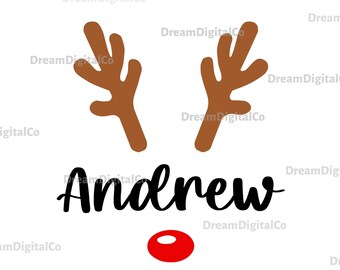 Christmas Name Frame Svg - Etsy