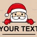 DIY Santa Split Monogram SVG, Christmas Santa Claus Split Frame ...