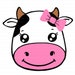 Cow Face for Girls Svg, Cow Svg, Cow Cut File, Cow Head, Farm Animal ...