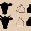 Cow Tag Outlined Svg, Cow Tag Png, Ear Tag Cow Svg, Ear Tag Template ...