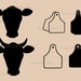 Cow Tag Outlined Svg, Cow Tag Png, Ear Tag Cow Svg, Ear Tag Template ...