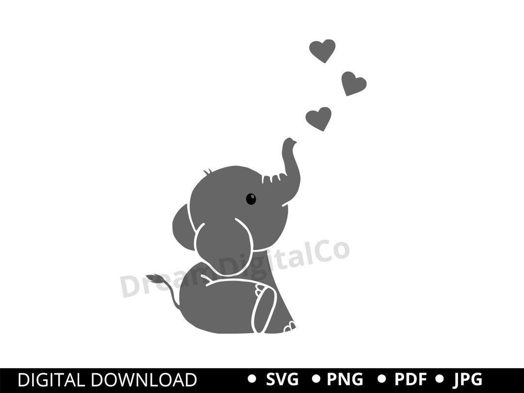 Baby Elephant Svg Png Baby Boy, Baby Girl, Elephant Baby Shower Shirt ...