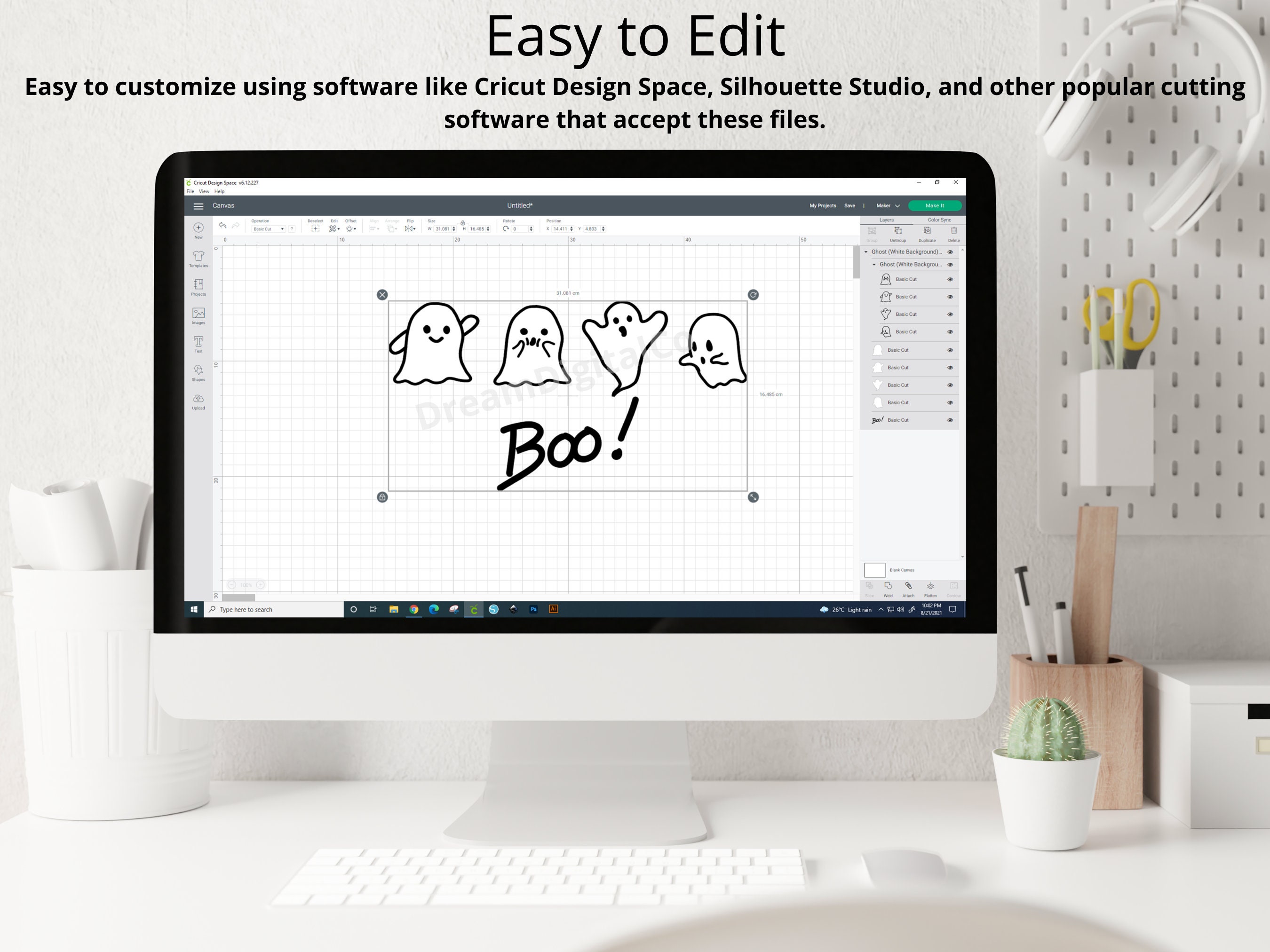 Ghost Svg Boo Svg Cute Ghost Clipart Spooky Svg Ghost Boo - Etsy