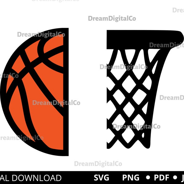 Split Basketball Svg - Etsy