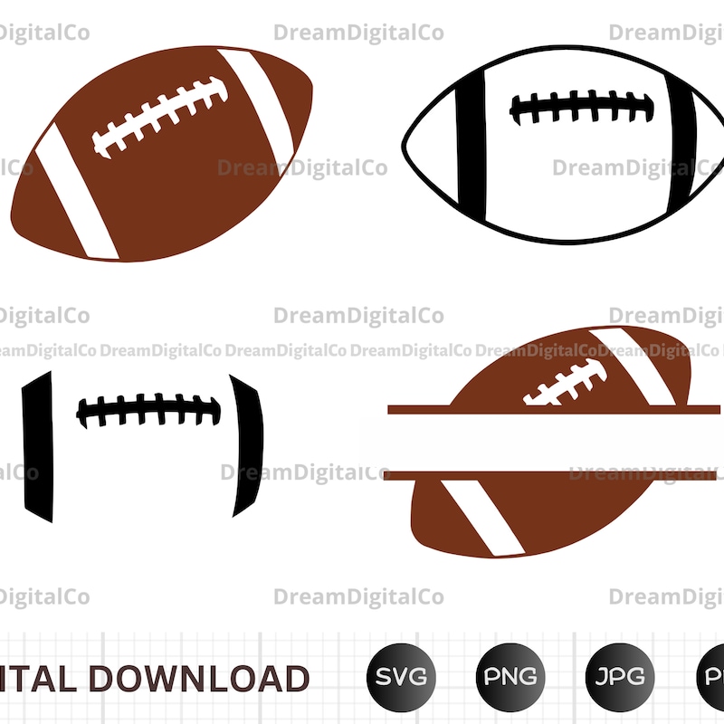 Football Svg - Etsy