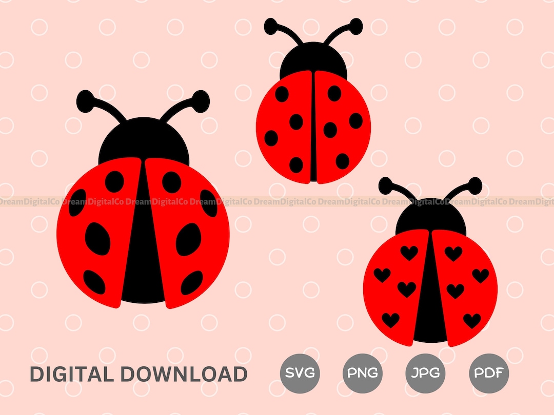 Layered Ladybug Svg, Ladybug Bundle Svg Files, Ladybug Clipart, Cut ...