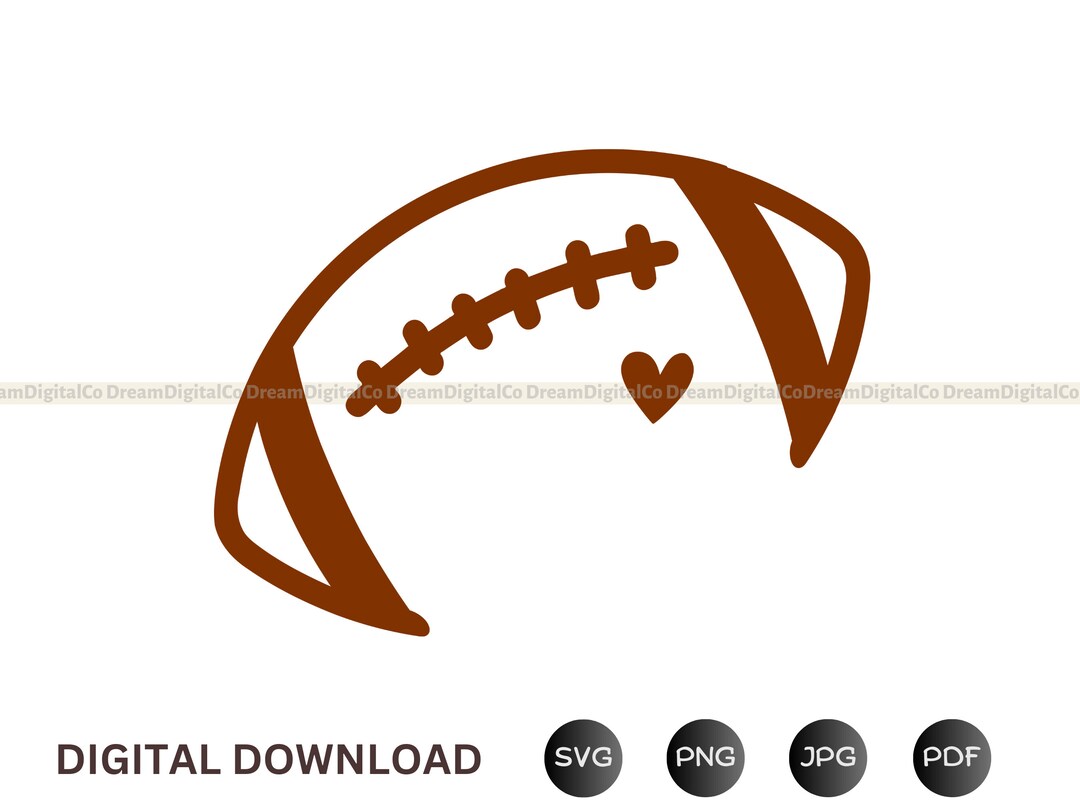 DIY Football Svg, Diy Football Name Svg, Football Cut File, Half ...