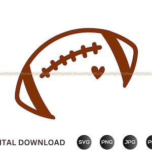 DIY Football Svg, Diy Football Name Svg, Football Cut File, Half ...