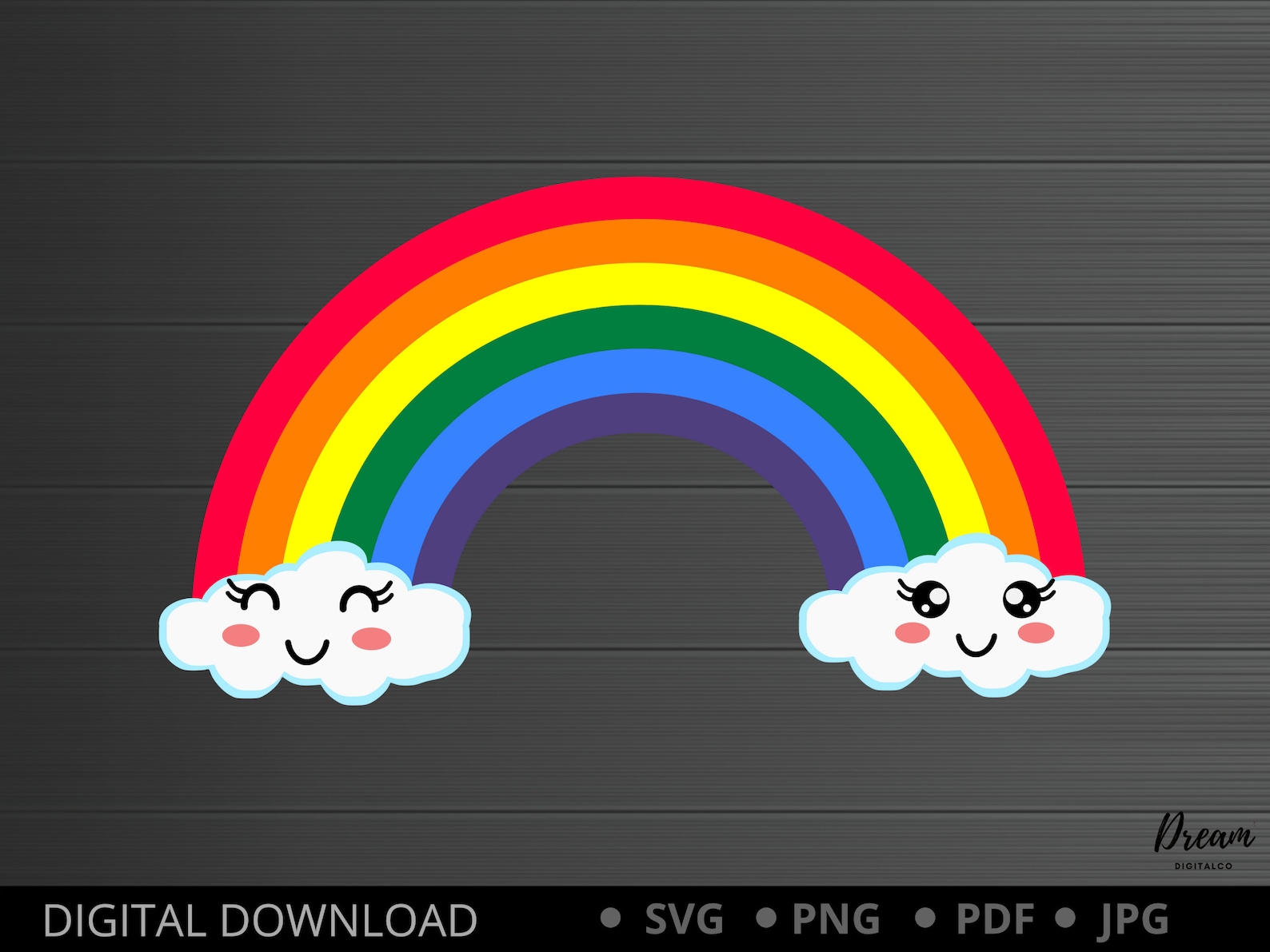Rainbow SVG Bundle, Layered Rainbow, Rainbow PNG, Rainbow Clipart ...