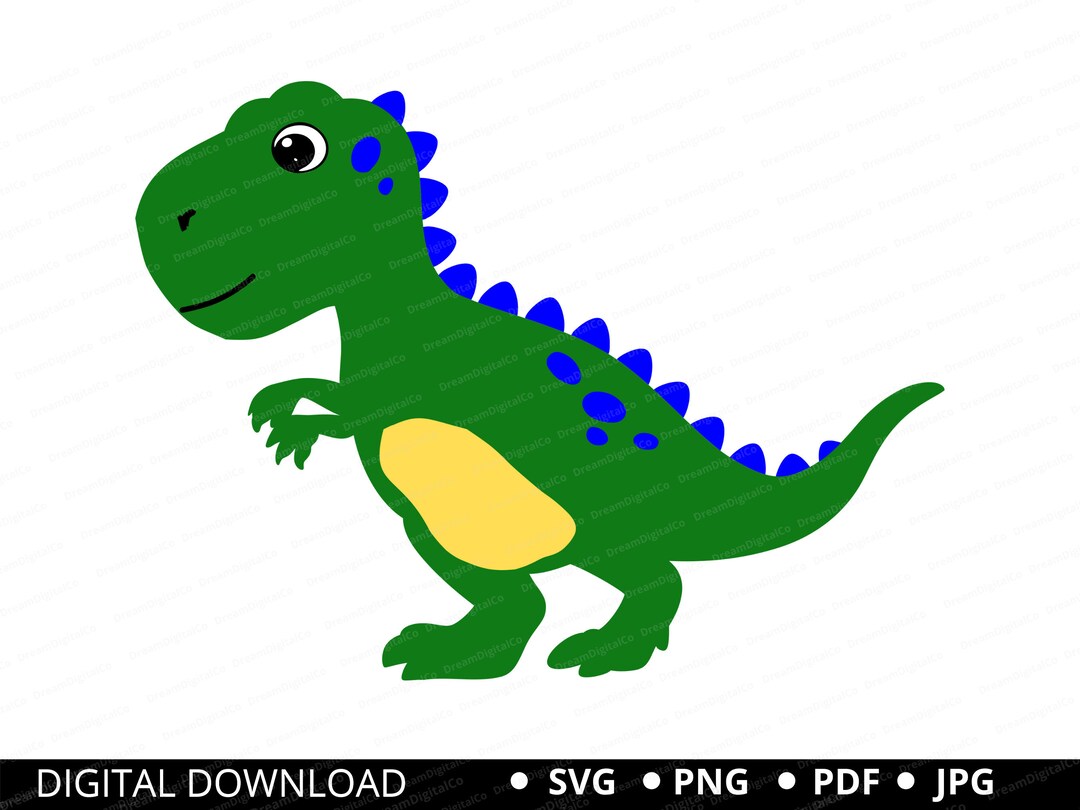 Baby Dinosaur Svg, T-rex Cut File, Dinosaur Clipart, Dino Clipart, Dino ...