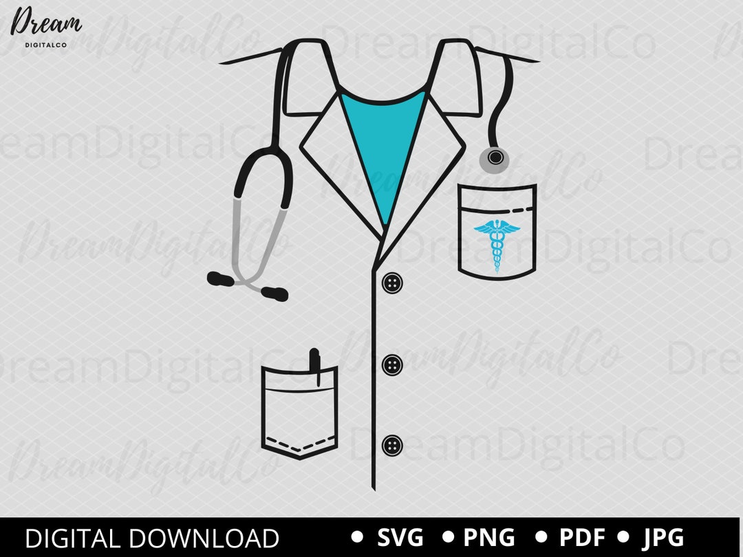 Doctor Svg Lab Coat Tumbler Nurse Scrubs SVG / PNG Cut File for ...