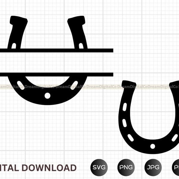 Horseshoe Svg - Etsy