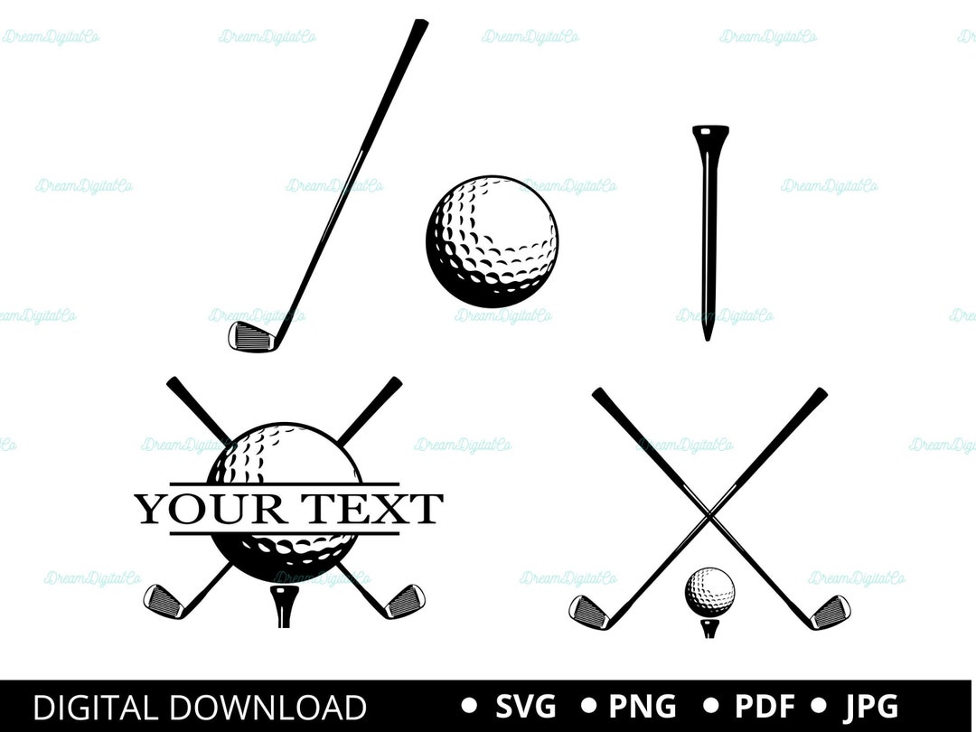 Golf Svg Bundle, Golf Ball Svg, Golf Club, Golf Tee, Golfer Svg, Golf ...
