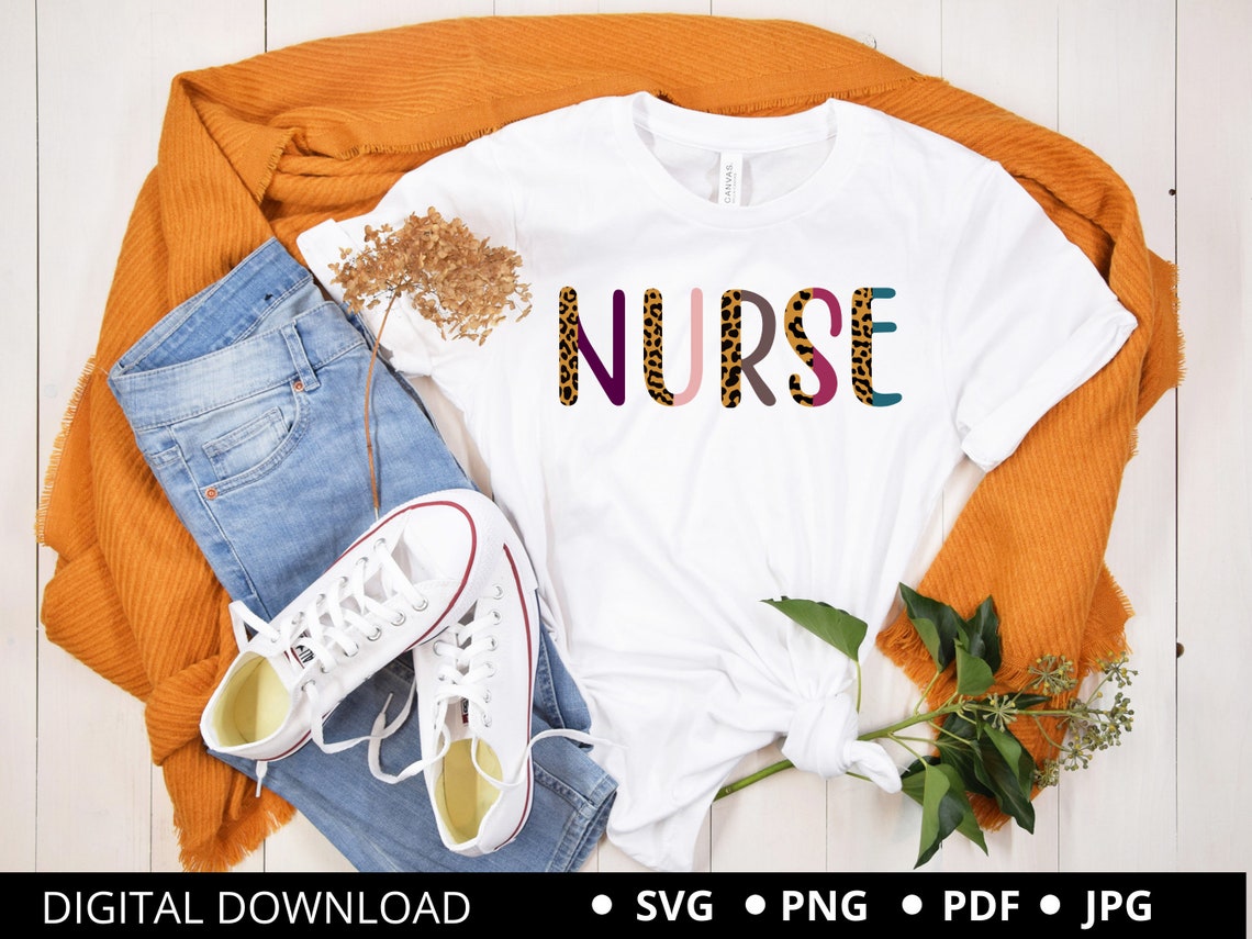 Leopard Nurse SVG Nurse Png Nurselife Nurse Life Nursing - Etsy