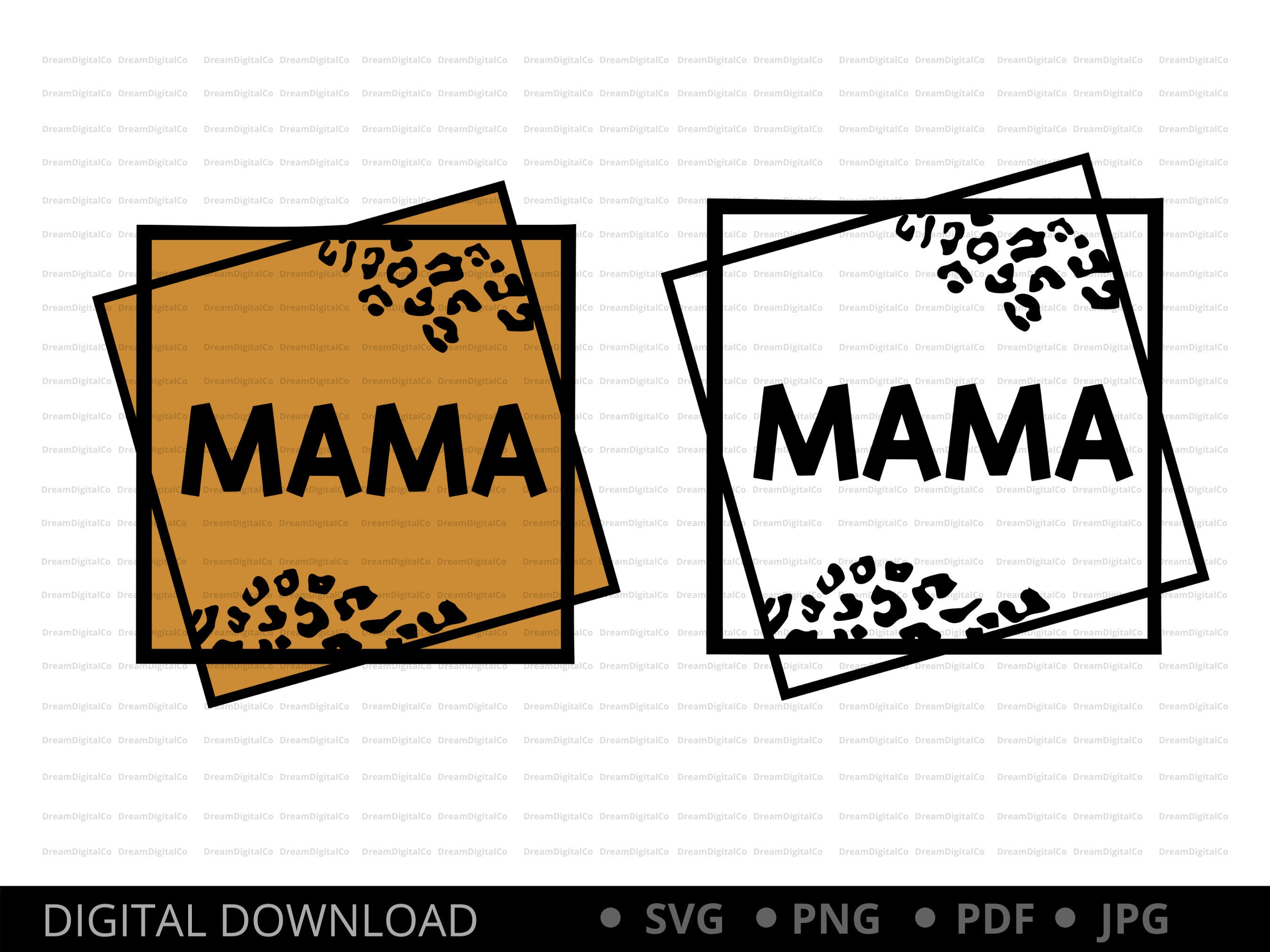 Mama Svg Leopard Mama Svg Mama Sublimation Leopard Print - Etsy