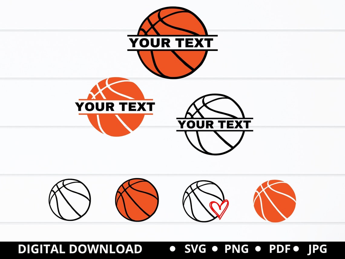 Basketball Svg Bundle Basketball Split Svg Monogram Sport - Etsy