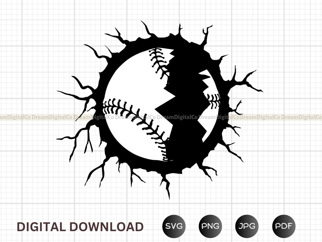 Baseball SVG, DIY Baseball Split Name Monogram Svg, Baseball Logo Svg ...