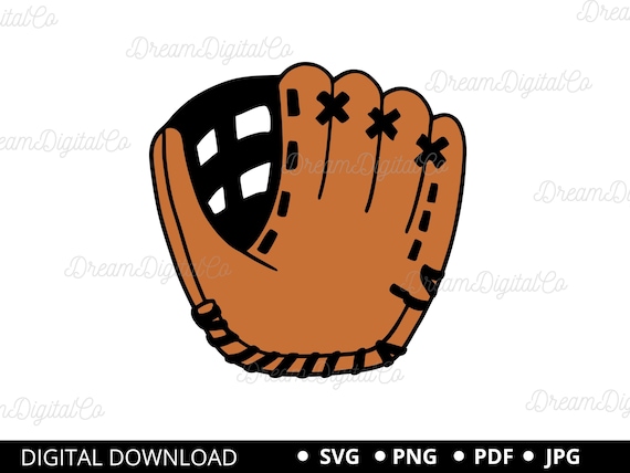 Clipart Guanto Da Baseball Guantone Da Baseball Arte Vettoriale, Icone