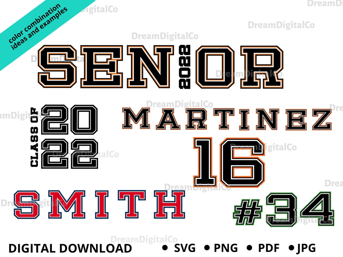 Varsity Layered Font Svg Files University Font Varsity - Etsy